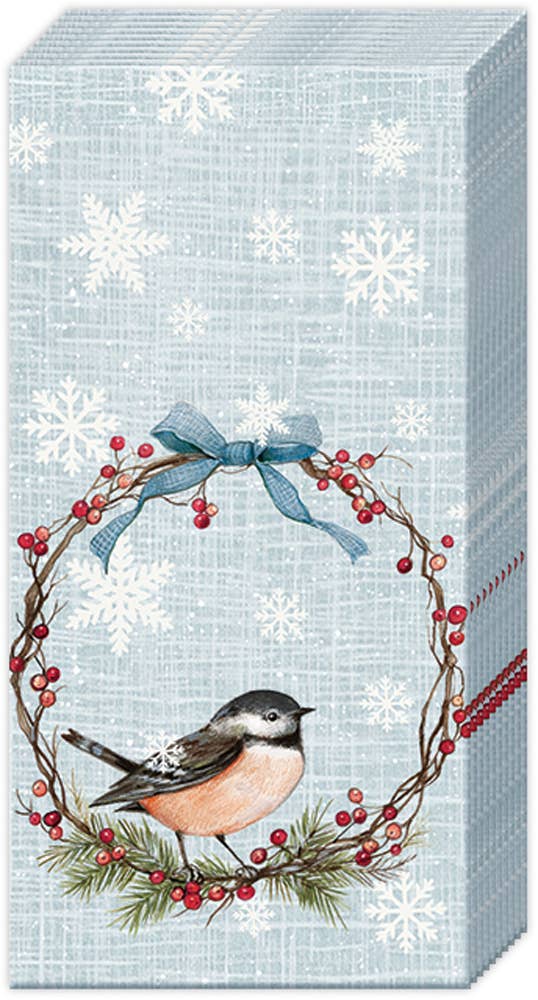 Pocket Tissues Pack of 10 Chickadee Light Blue – The Strawberry Shop